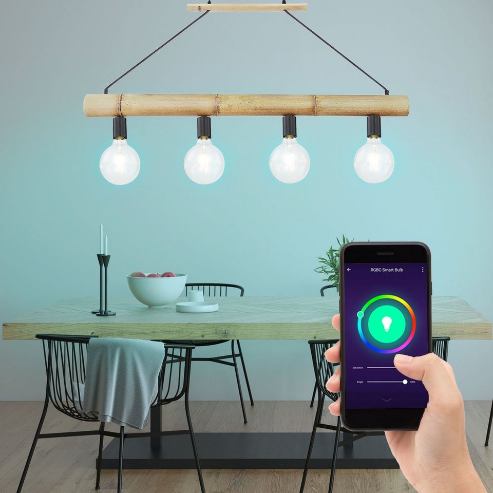 Etc Shop Smarte Led Leuchte Smart Decken Pendel Lampe Vintage Design
