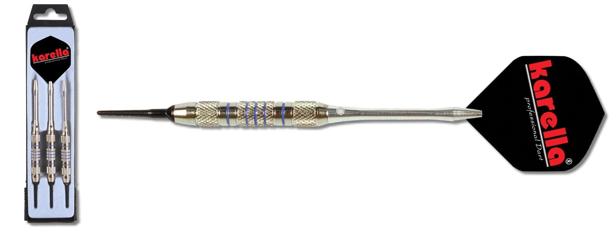 Karella Dartpfeil Softdart Karella Silver-Line SL-4, 18g