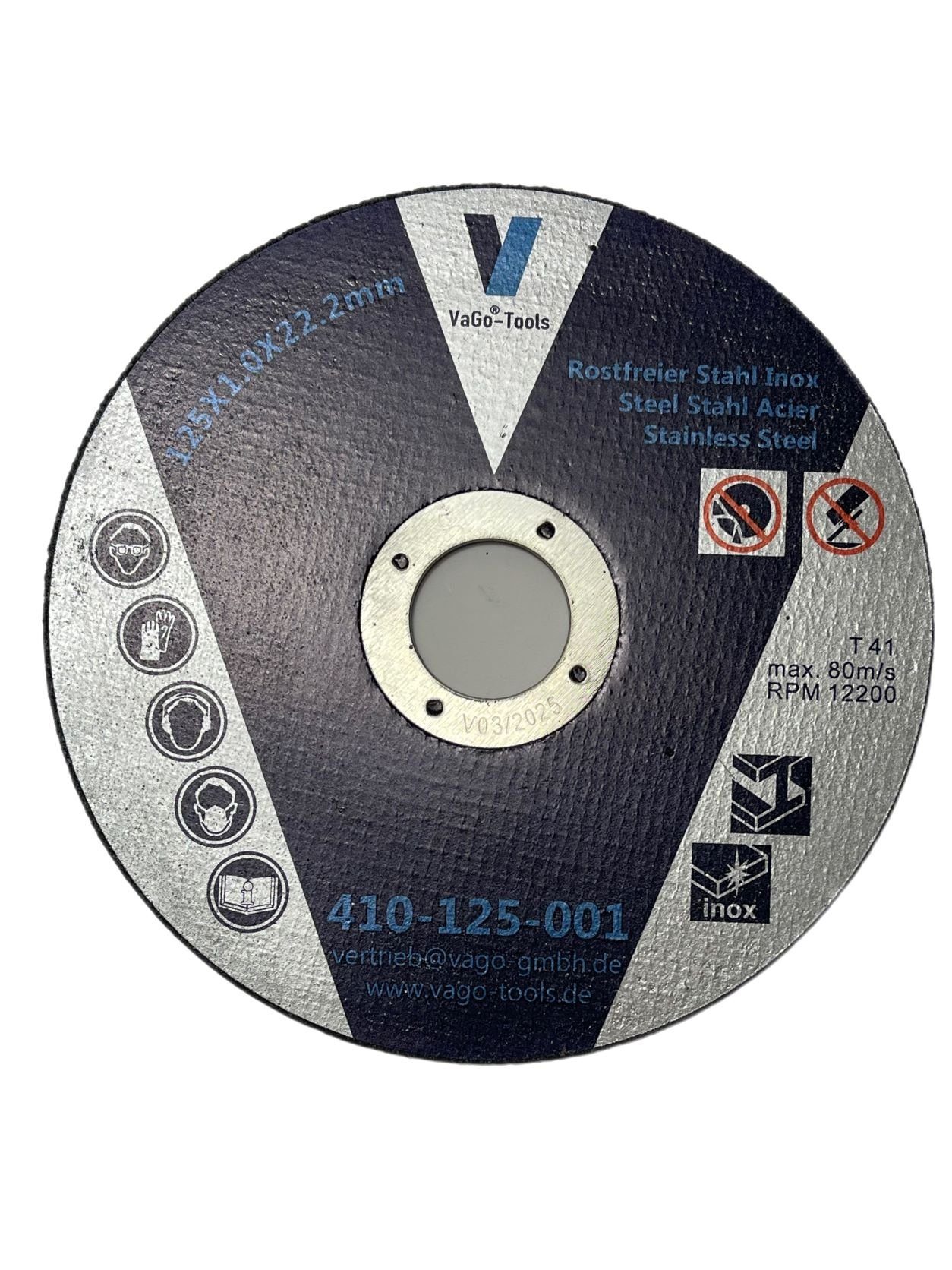 VaGo-Tools Trennscheiben Trennscheiben 125x1,0mm Winkelschleifer 100 Stück, Ø 115 mm