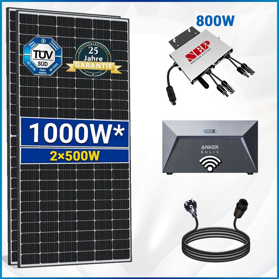 Solar Hook Etm Solaranlage Balkonkraftwerk Mit Speicher 1000w Nep