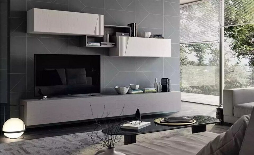 Jvmoebel Wohnwand Tv Ständer Schrank Wand Wohnwand Wohnzimmer Set