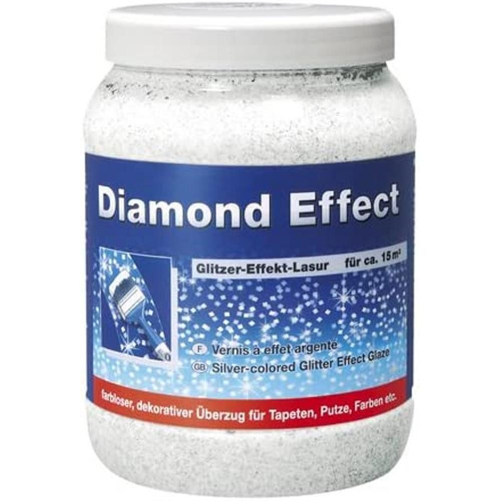 PUFAS Strukturpaste Diamant Effektlasur, für Tapete Wand Putz 1,5 Liter