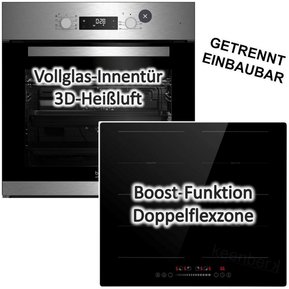 Beko Backofen Set 3d Multifunktion Backofen Mit Induktionskochfeld