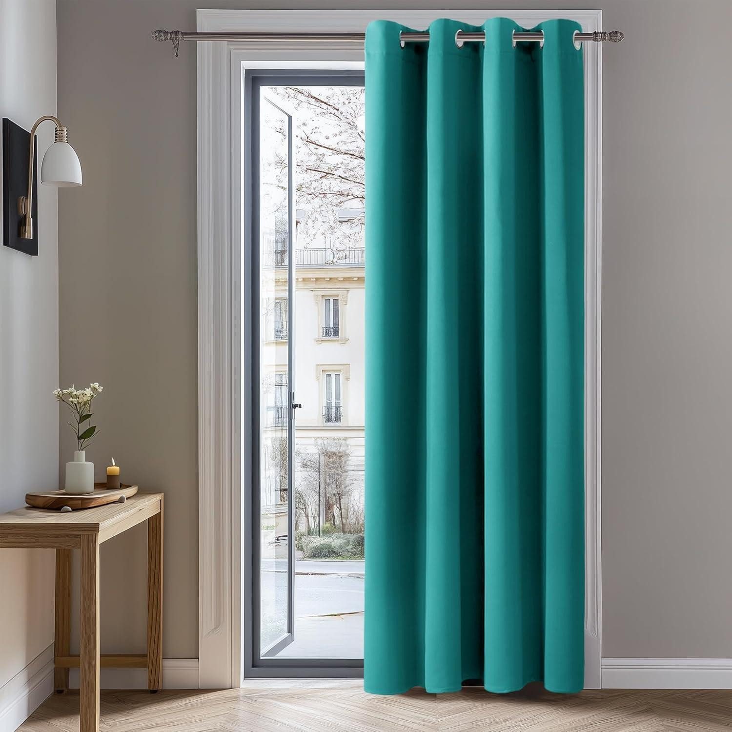 LuxusKollektion Hängedekoration Vorhang Verdunkelung Ösen blickdicht H242 x B132 cm (1er Pack ...
