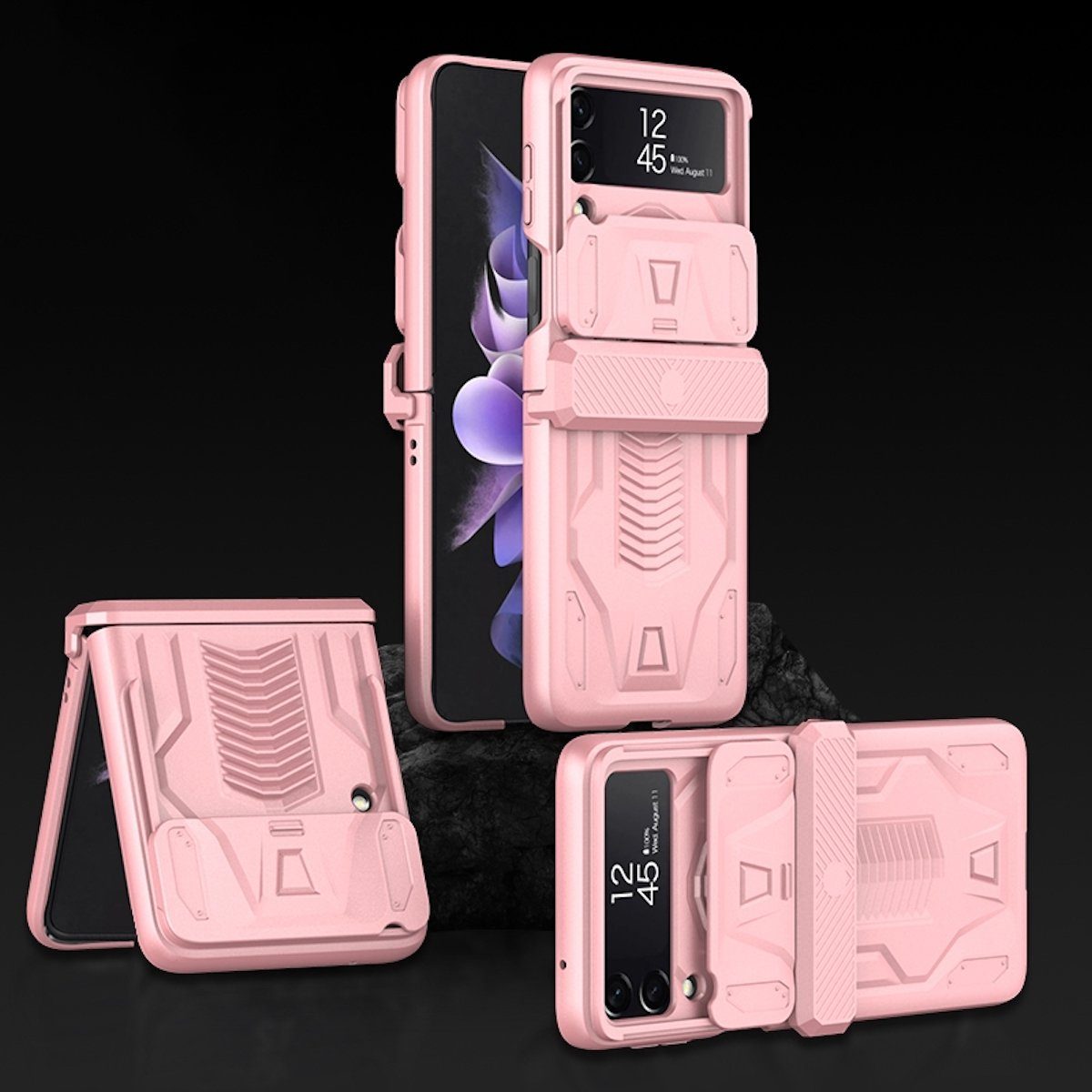 Wigento Handyhülle Für Samsung Galaxy Z Flip4 5g Outdoor Kunststoff