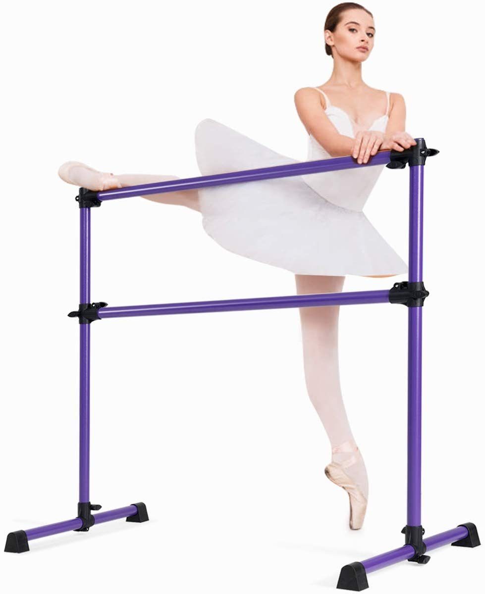 COSTWAY Balancetrainer Ballettstange, höhenverstellbar, bis 50kg, Höhe ...