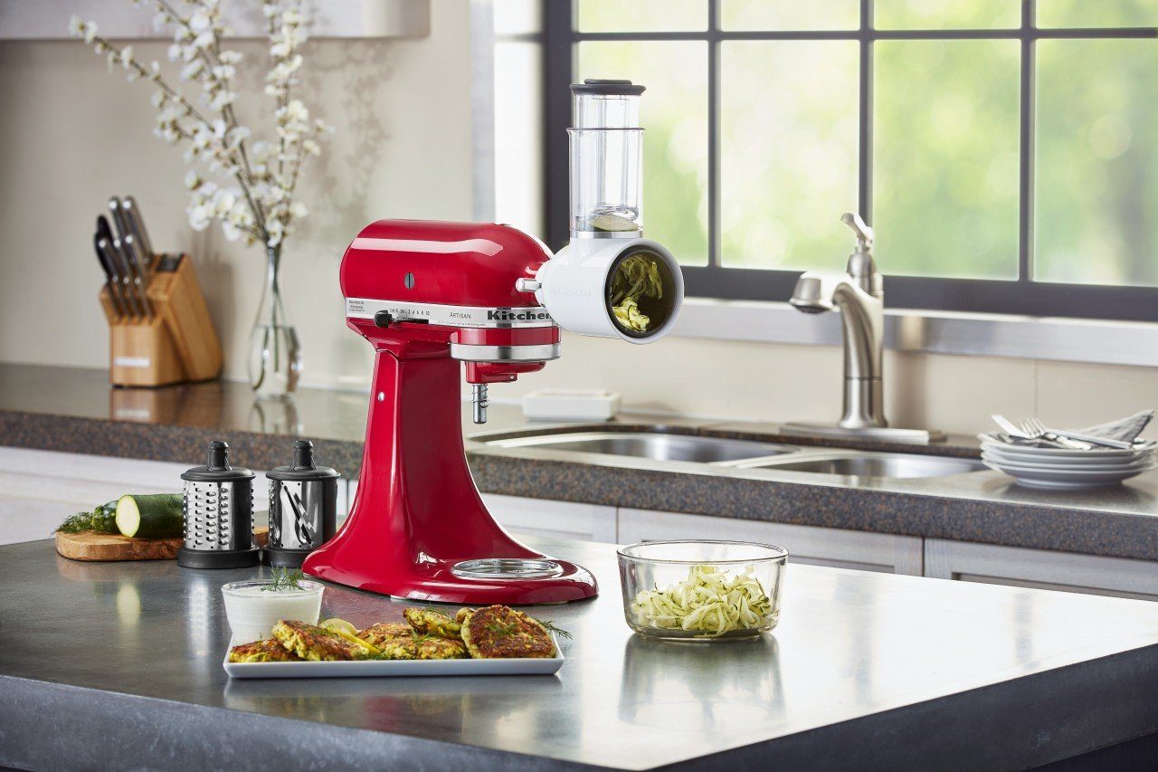 KitchenAid Gemüseschneidaufsatz KitchenAid Set Gemüseschneider 5KSMVSA ...