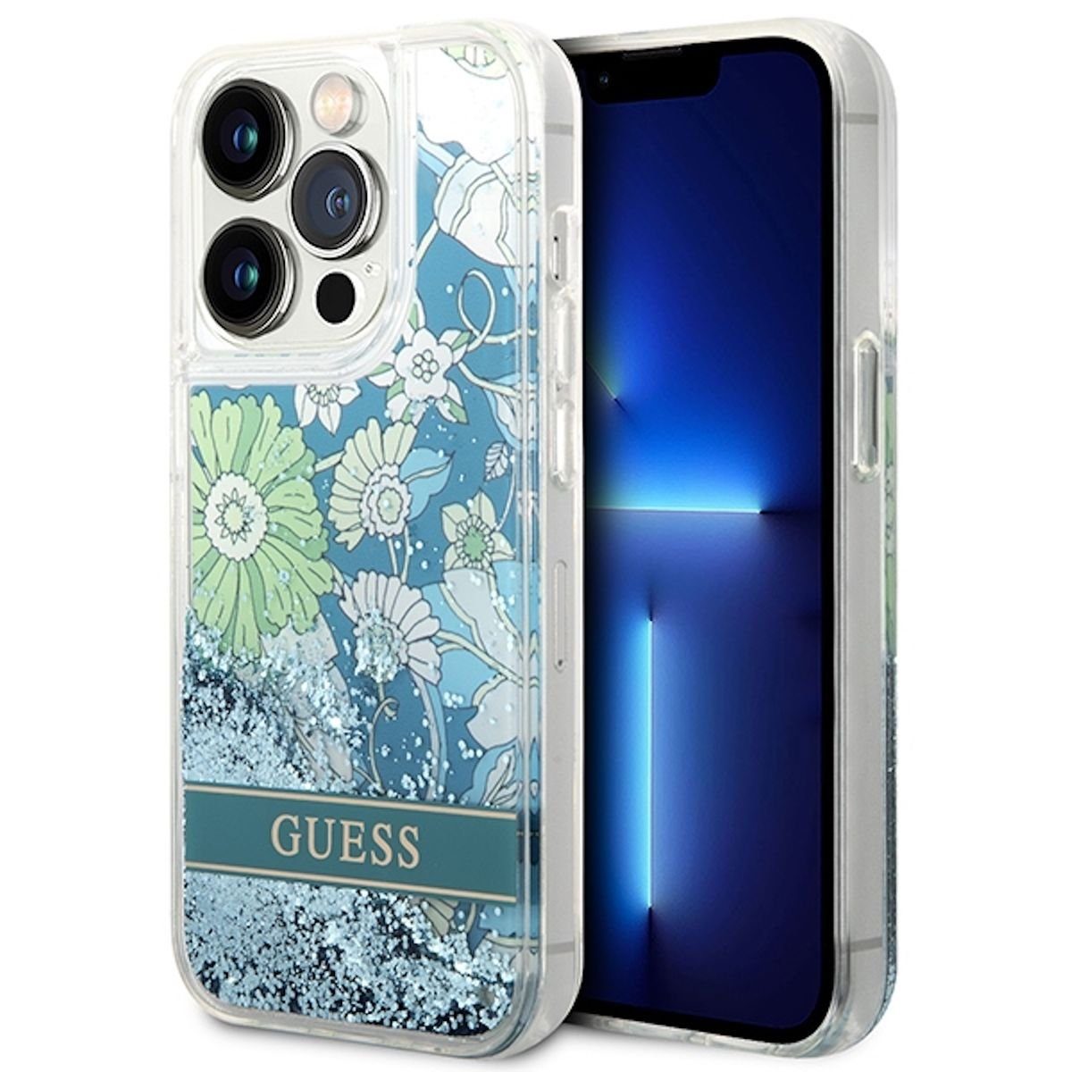 Guess Handyhülle Guess Apple Iphone 14 Pro Hard Case Paisley Liquid