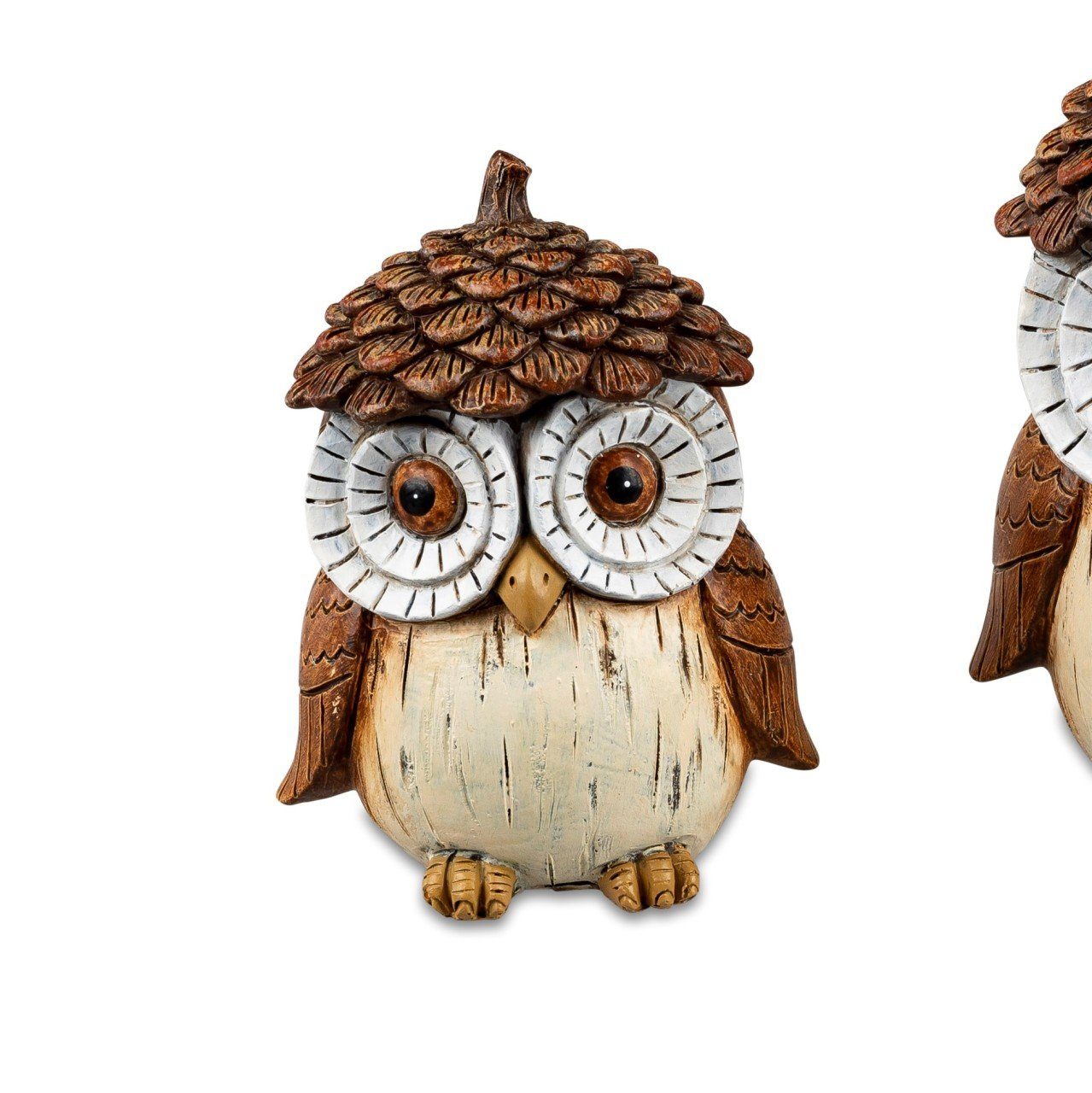 formano Dekofigur Herbstfarben, Braun H:10.5cm Kunststein, Lieferumfang: 1 Dekofigur Eule HERBST ...