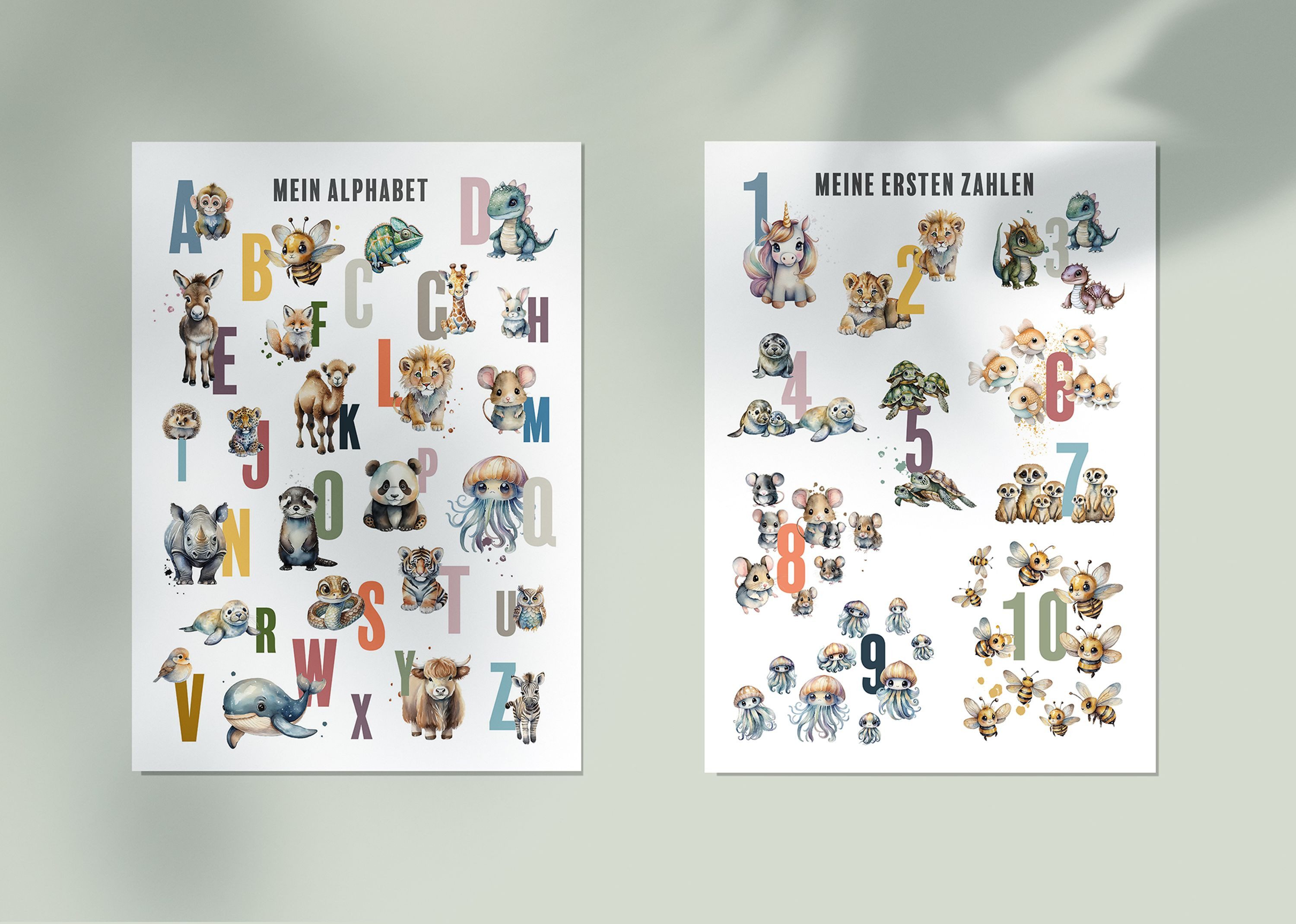 artissimo Poster artissimo Kinder-Poster 50x70cm Kinderzimmer Tiere ...
