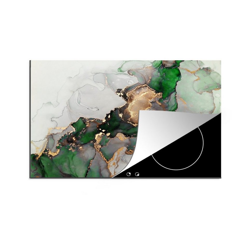 Muchowow Herdblende Abdeckplatte Marmor Gold Grün Luxus Vinyl