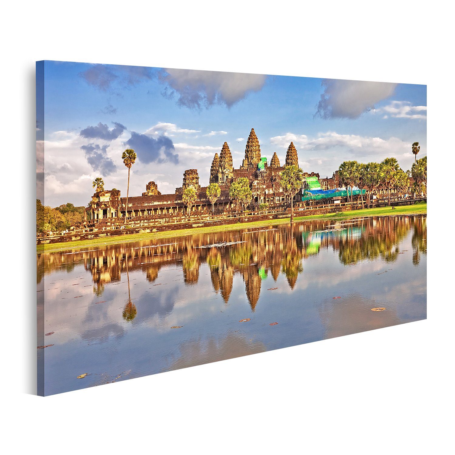 islandburner Leinwandbild Bild auf Leinwand Angkor Wat-Tempel Wandbild Poster Kunstdruck Bilder