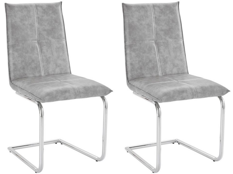 Loft24 Esszimmerstuhl Cama Set 2 St Freischwinger Bezug In
