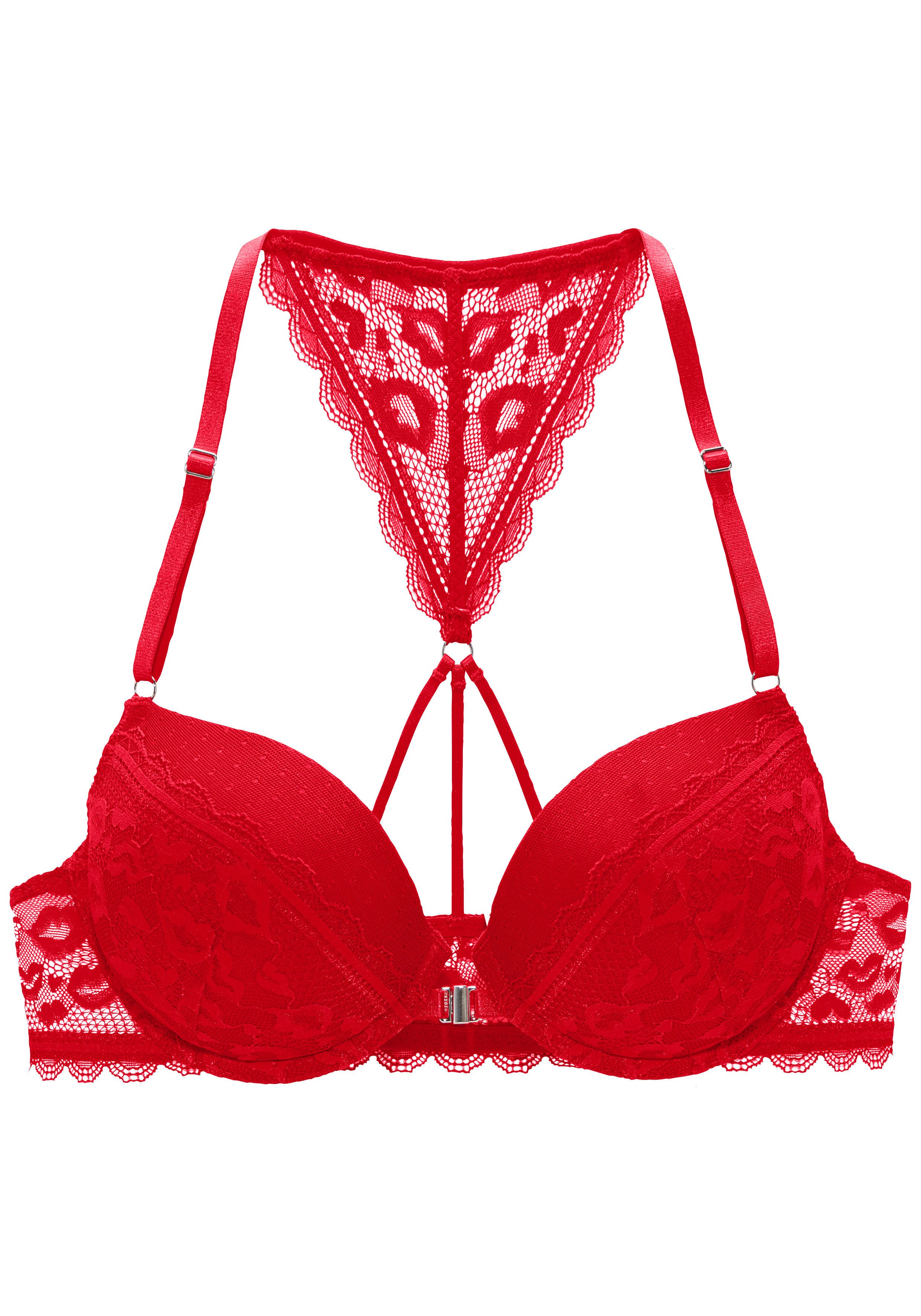Vivance Push-up-BH mit Spitze in Leo-Optik mit Neckholder-Träger, Dessous