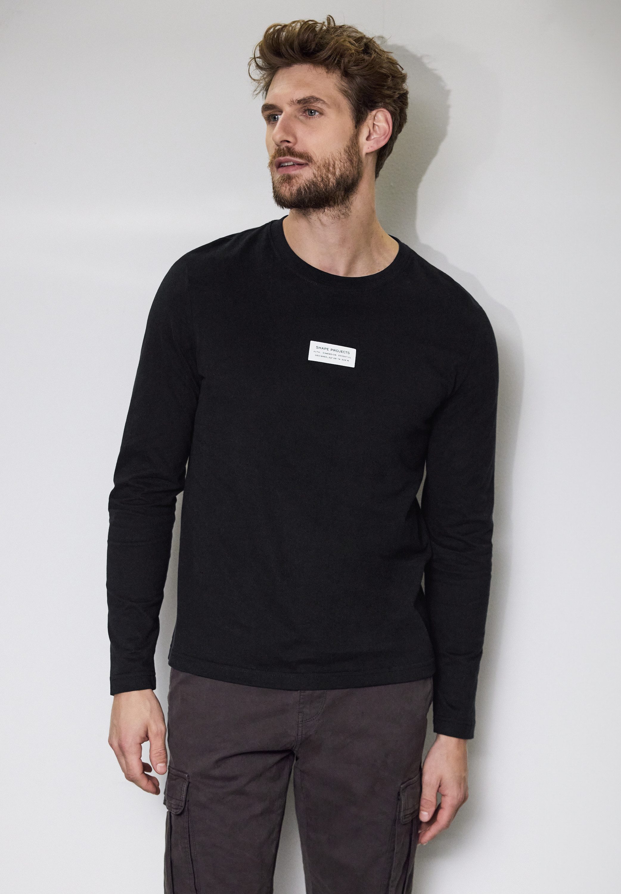Street One Men Langarmshirt Aus Reiner Baumwolle Langarm