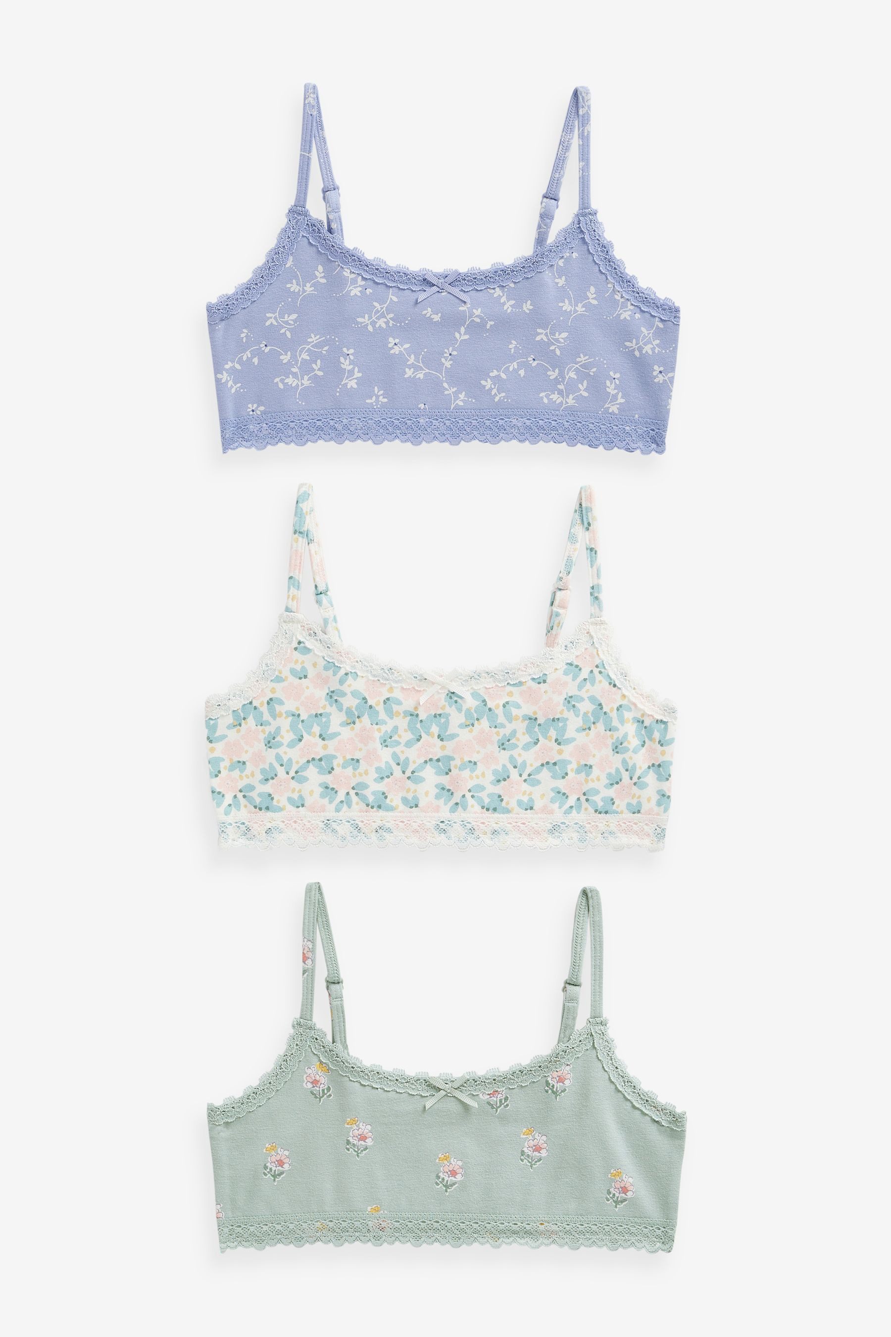 Next Crop Top Kurzes Top Mit Spaghettiträgern 3er Pack 3 Tlg Next