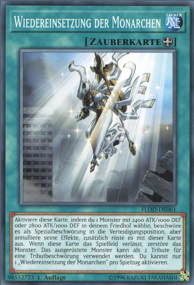 Recollectibles Sammelkarte Yugioh Karte Wiedereinsetzung Der Monarchen