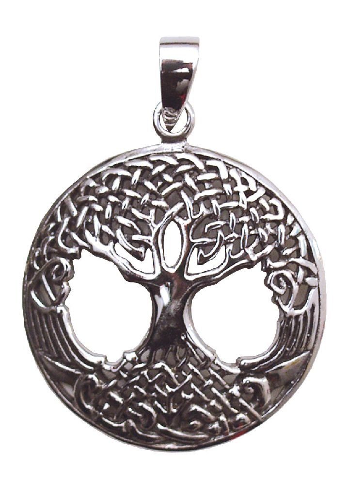 Saraswati Amulett Anhänger "Keltischer Lebensbaum" Silber 925 4,8g