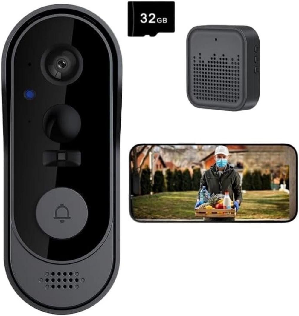 FELIXLEO Türklingel-Set Smart WiFi Video Intercom with 2K Camera and ...