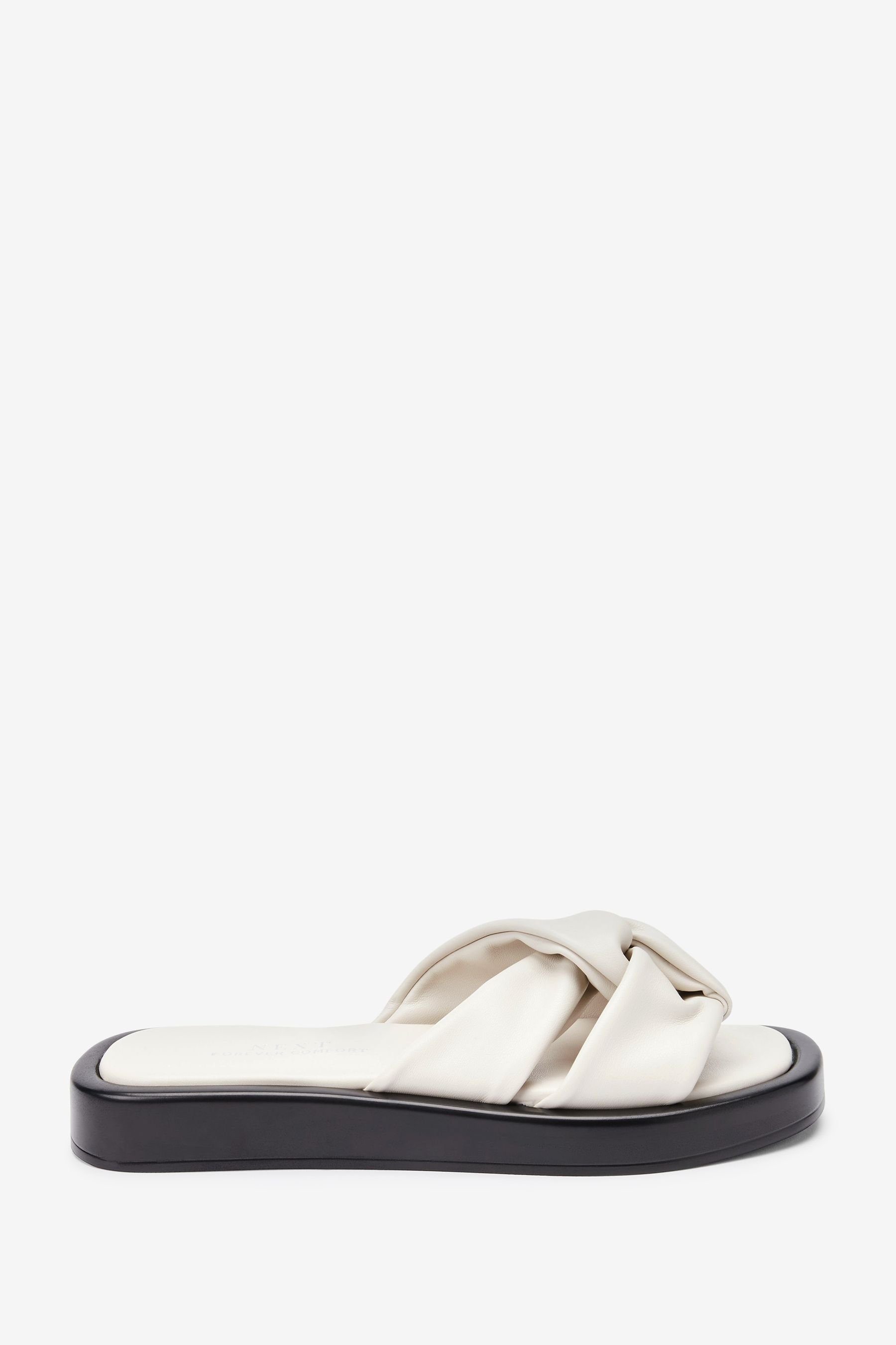Next Forever Comfort® Hohe Pantoletten Mit Zierknoten Keilpantolette 1