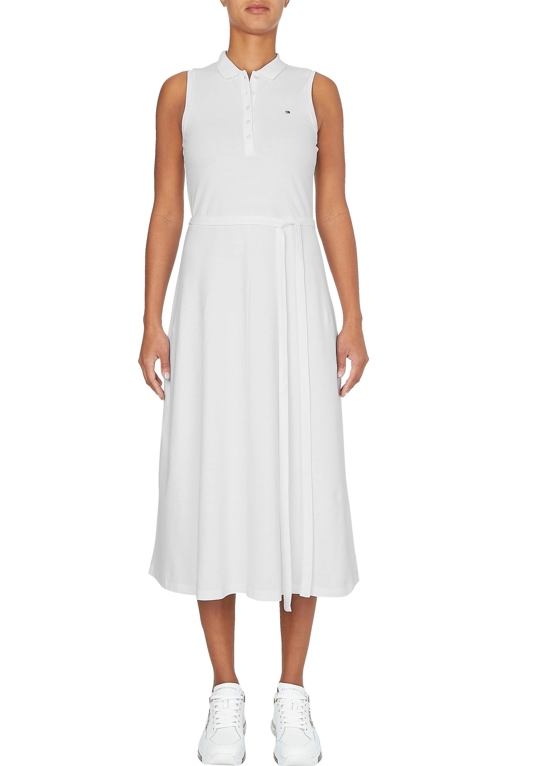 Tommy Hilfiger Polokleid Fandf Midi Polo Dress Ns Mit Modischem Tommy
