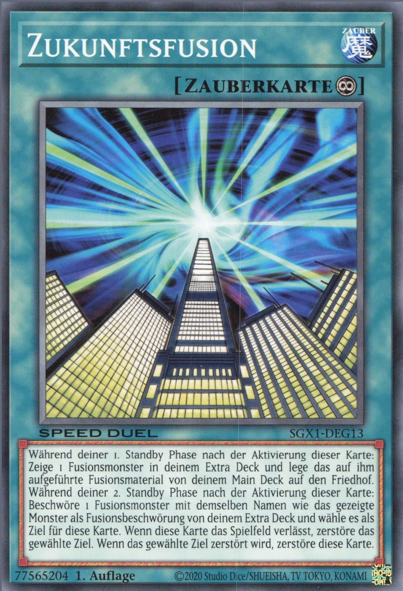 Recollectibles Sammelkarte Yugioh Karte Zukunftsfusion Deutsch Yu Gi