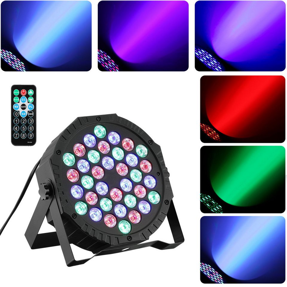 Oyajia Led Discolicht 14er Set 36w Led Discolicht 360° Rotierende Rgb
