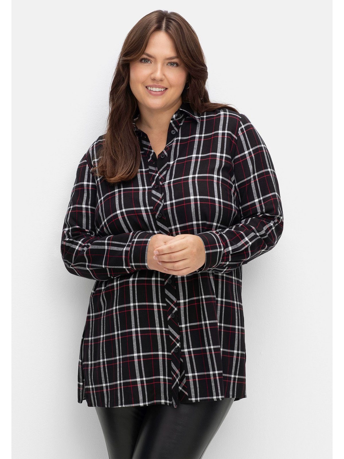 Sheego Longbluse Große Größen Mit Seitenschlitzen