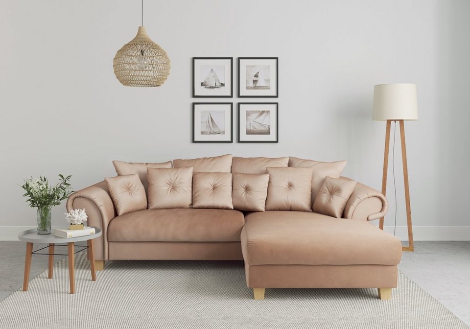 Home Affaire Ecksofa Queenie Ecksofa 2 Teile Sitzkomfort Zeitloses