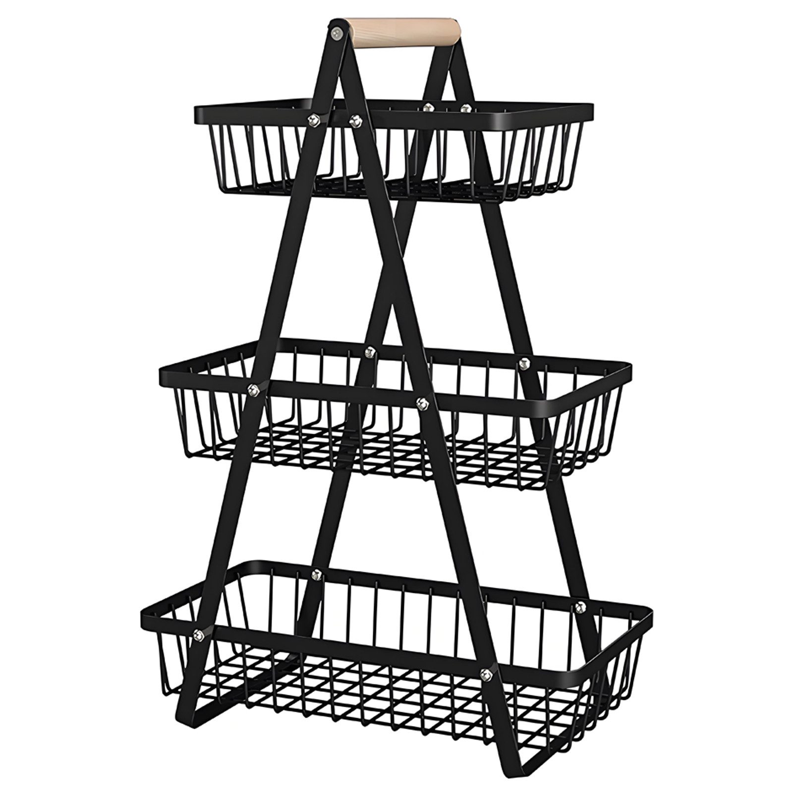 Hyiear Obstschale 3 Stöckiger Obst Etagere Edelstahl Obstkorb