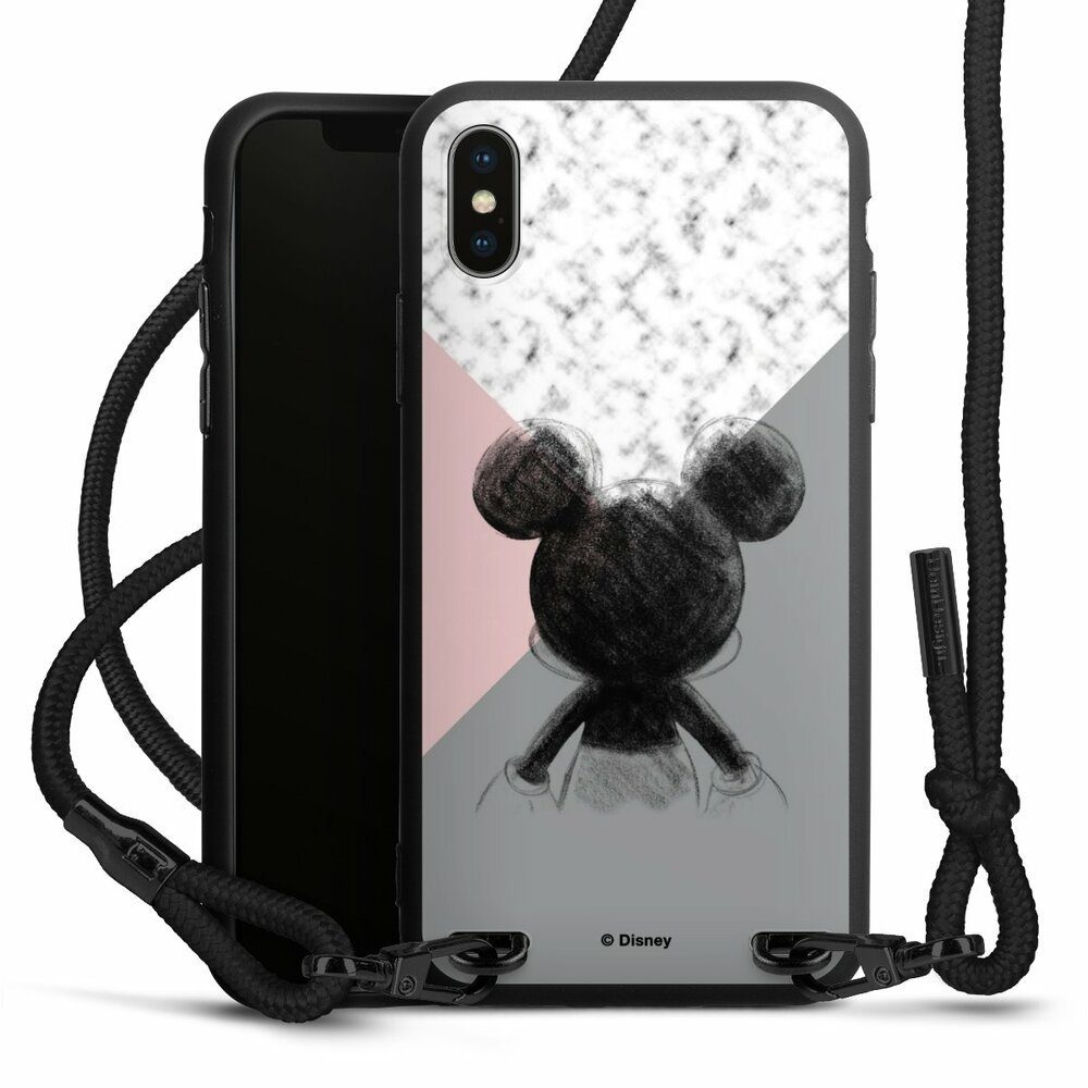 Deindesign Handyhülle Disney Marmor Mickey Mouse Mickey Mouse Scribble