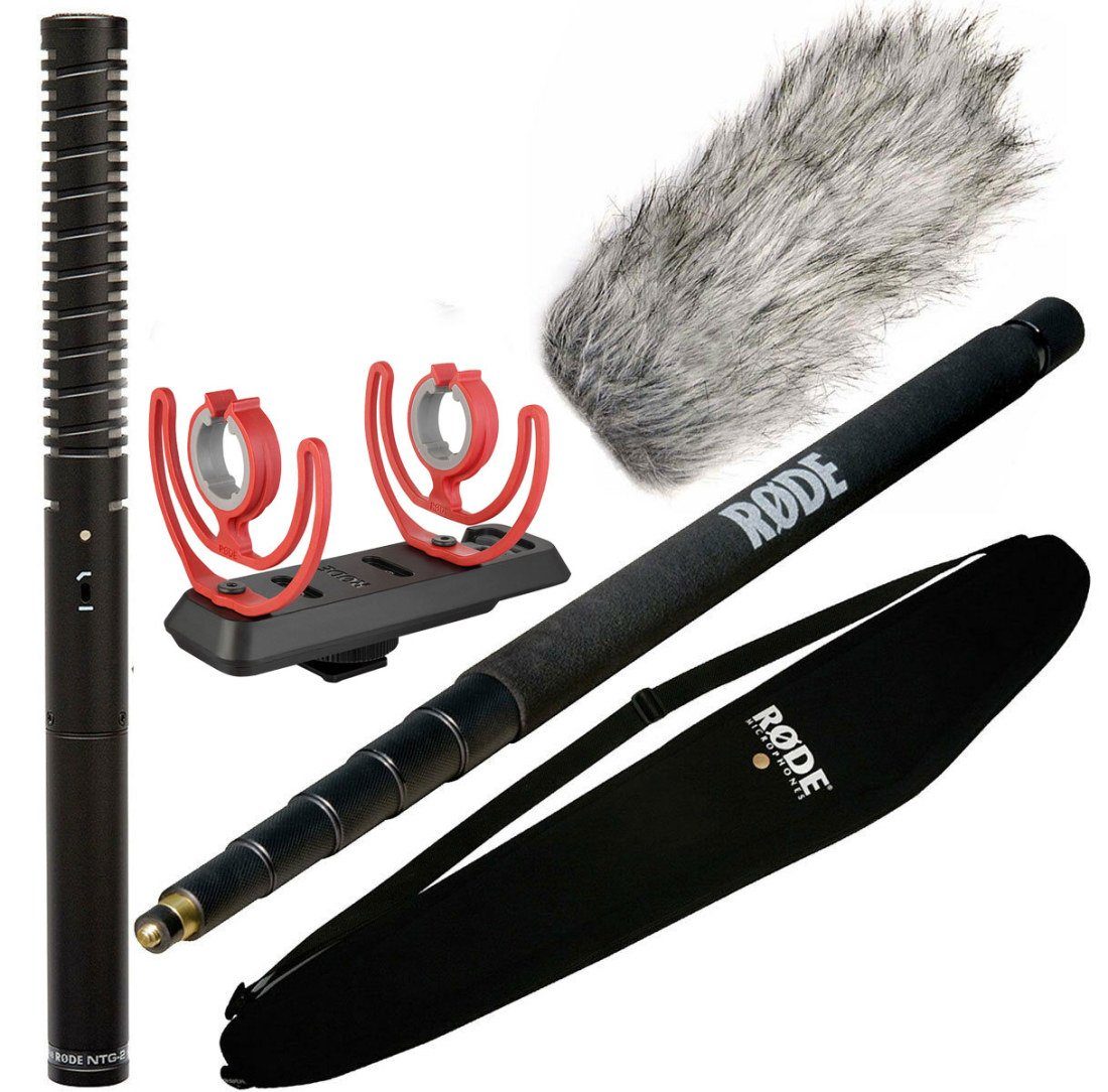 RØDE Mikrofon Rode NTG-2 mit Deadcat mit SM3R mit Micro Boompole mit Bag