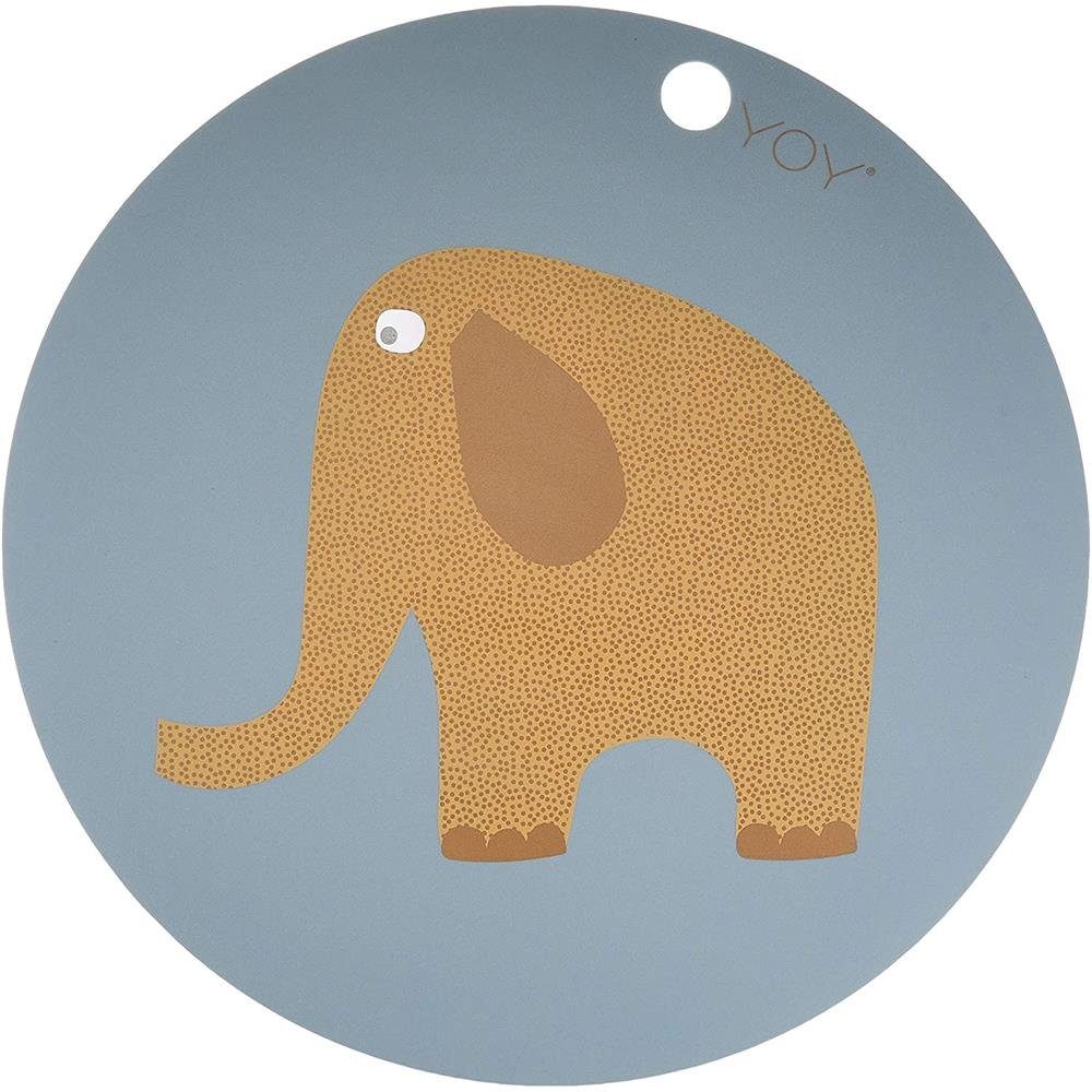 Oyoy Platzset Elefant Tischset Platzdeckchen Tischschutz Abwaschbar