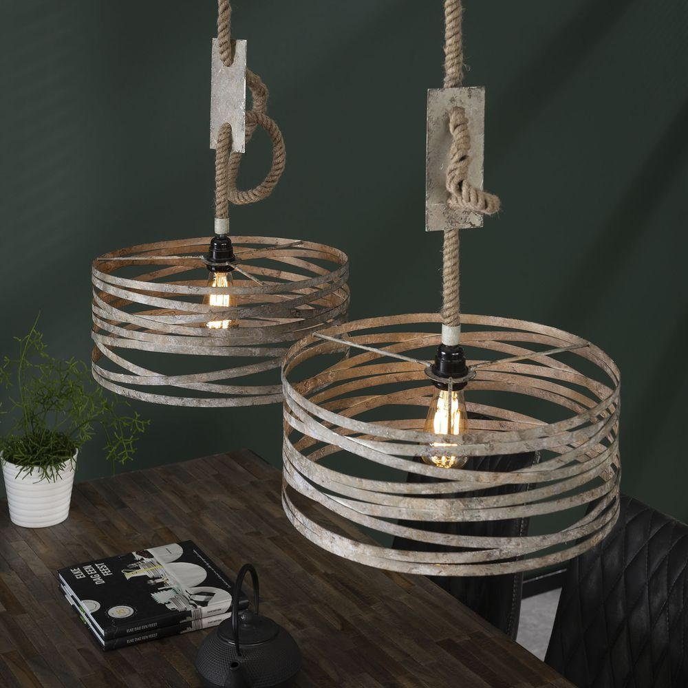 Famlights Hängeleuchte Pendelleuchte Xaver In Zink E27 400mm 2