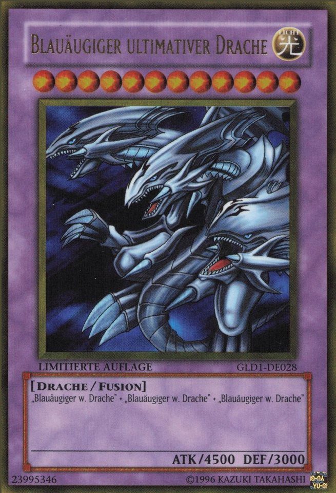 Recollectibles Sammelkarte Yugioh Karte Blauäugiger Ultimativer Drache