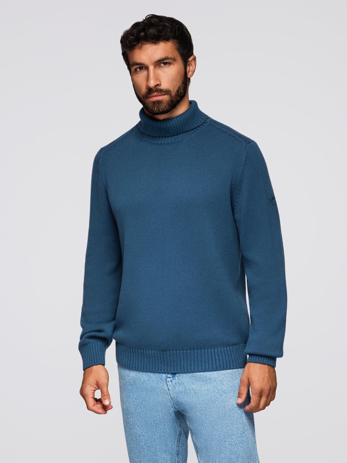 OMBRE Rollkragenpullover Strickpullover mit Rollkragen, Rollkragenpulli