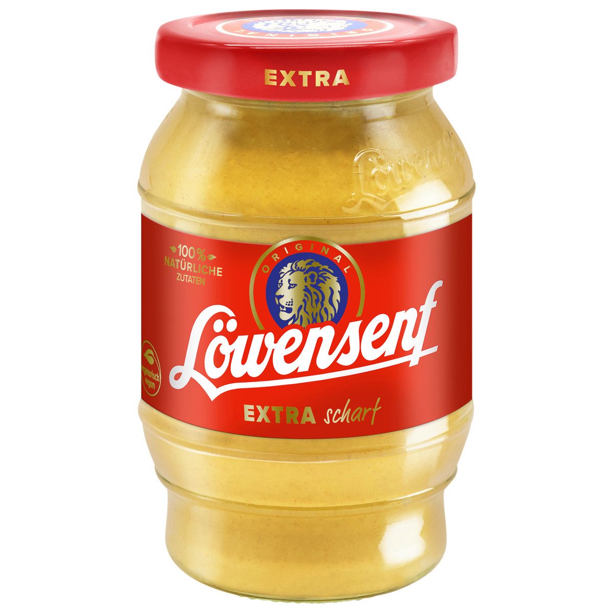 Löwensenf Saucen, Löwensenf Extra scharf Glas 250ml, Soße
