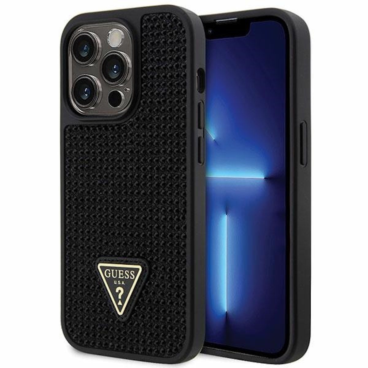 Guess Smartphone Hülle Guess Rhinestone Triangle Hardcase Schutzhülle