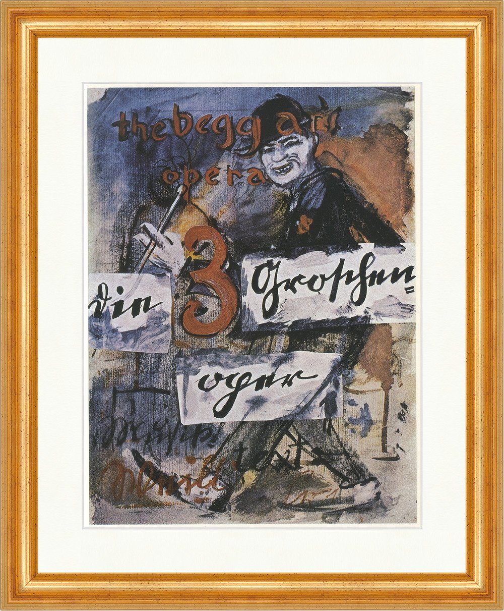 Kunstdruck The Beggars Opera Ballad Opera John Gay Pepusch Plakatwelt 992 Gerahm, (1 St)