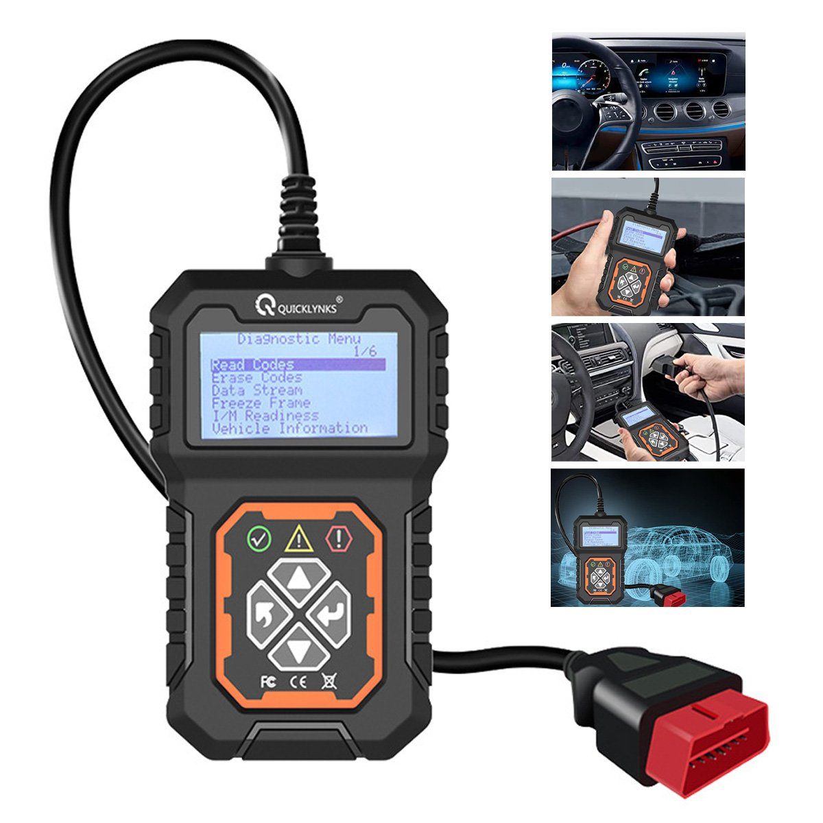DOPWii OBD2-Diagnosegerät OBD2-Diagnosegerät, für alle OBD2 ...