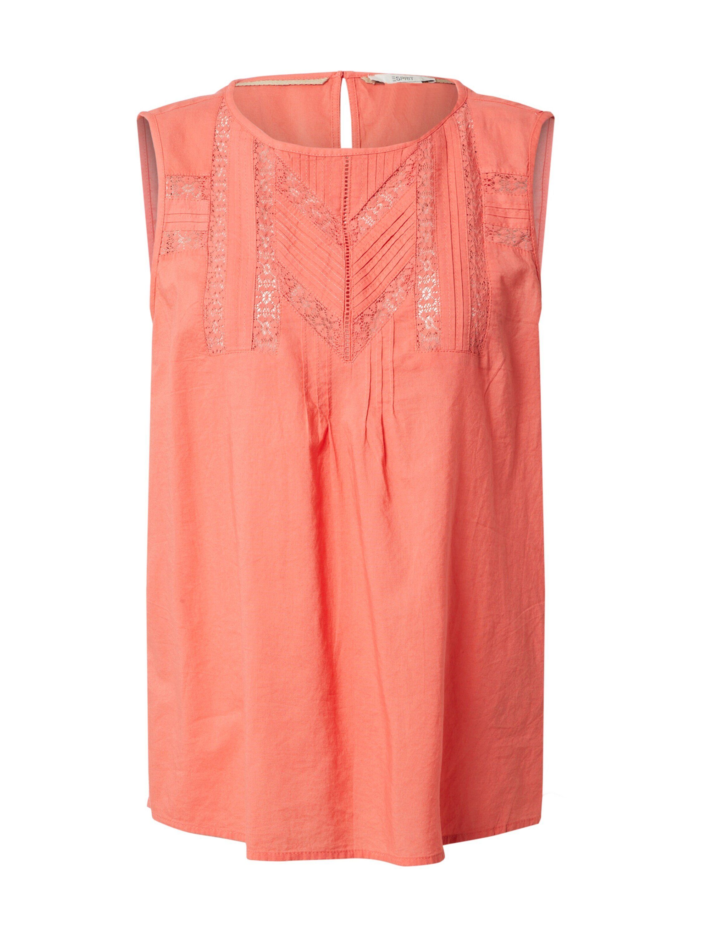 Esprit Blusentop 1 Tlg Falten Spitze Cut Outs Keyholeverschluss