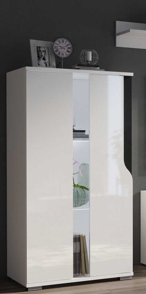 99rooms Vitrine Paro Standvitrine Glasvitrine Wahlweise Mit Led
