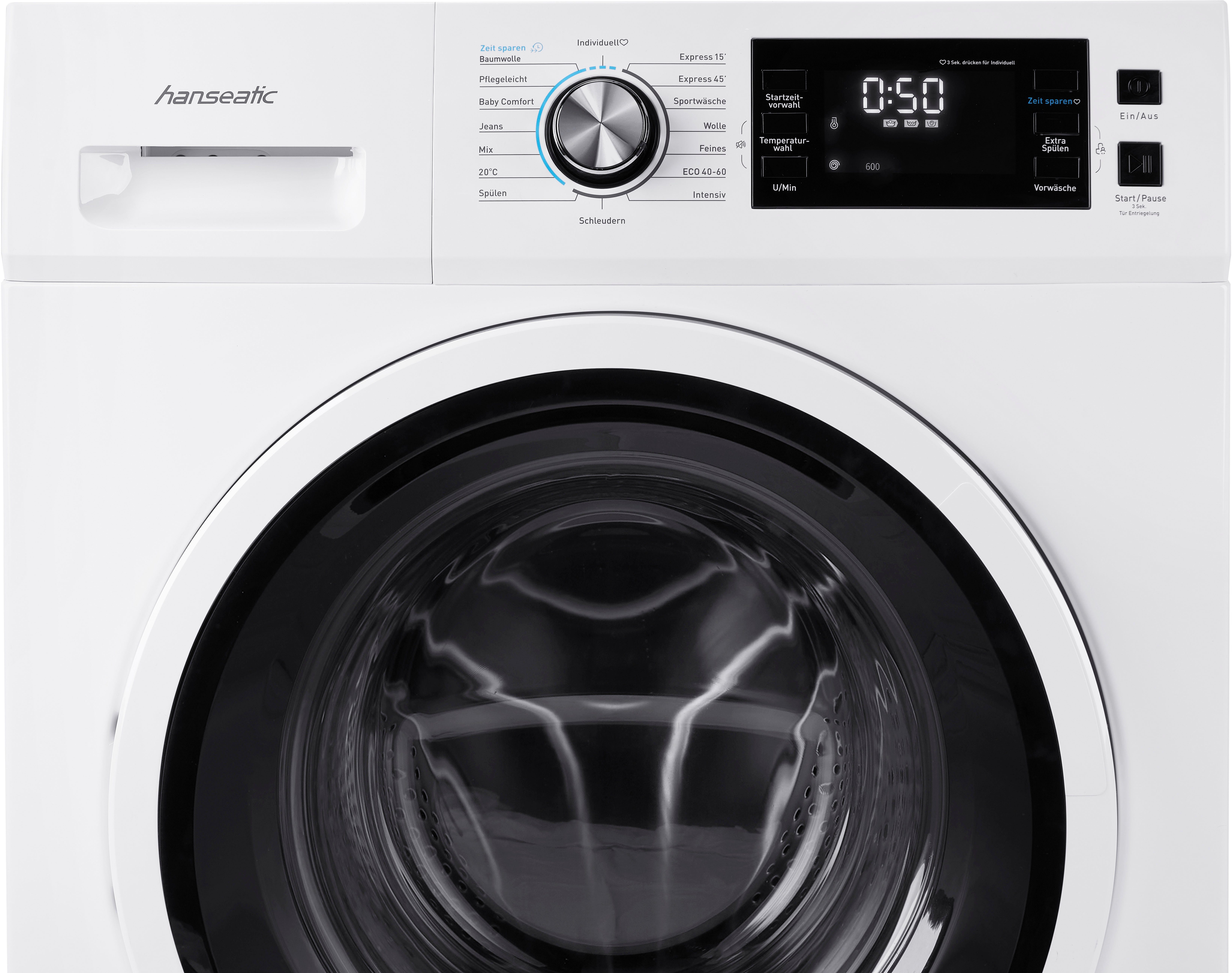Hanseatic Waschmaschine HWMB714C, 7 kg, 1400 U/min, Startzeitvorwahl ...