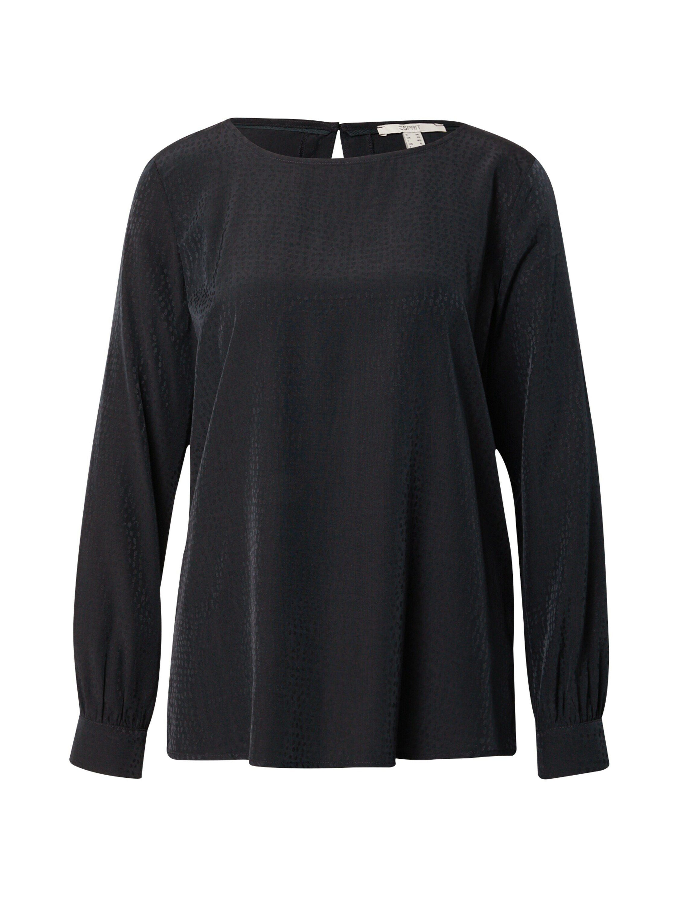 Esprit Langarmbluse 1 Tlg Cut Outs Drapiertgerafft Keyholeverschluss