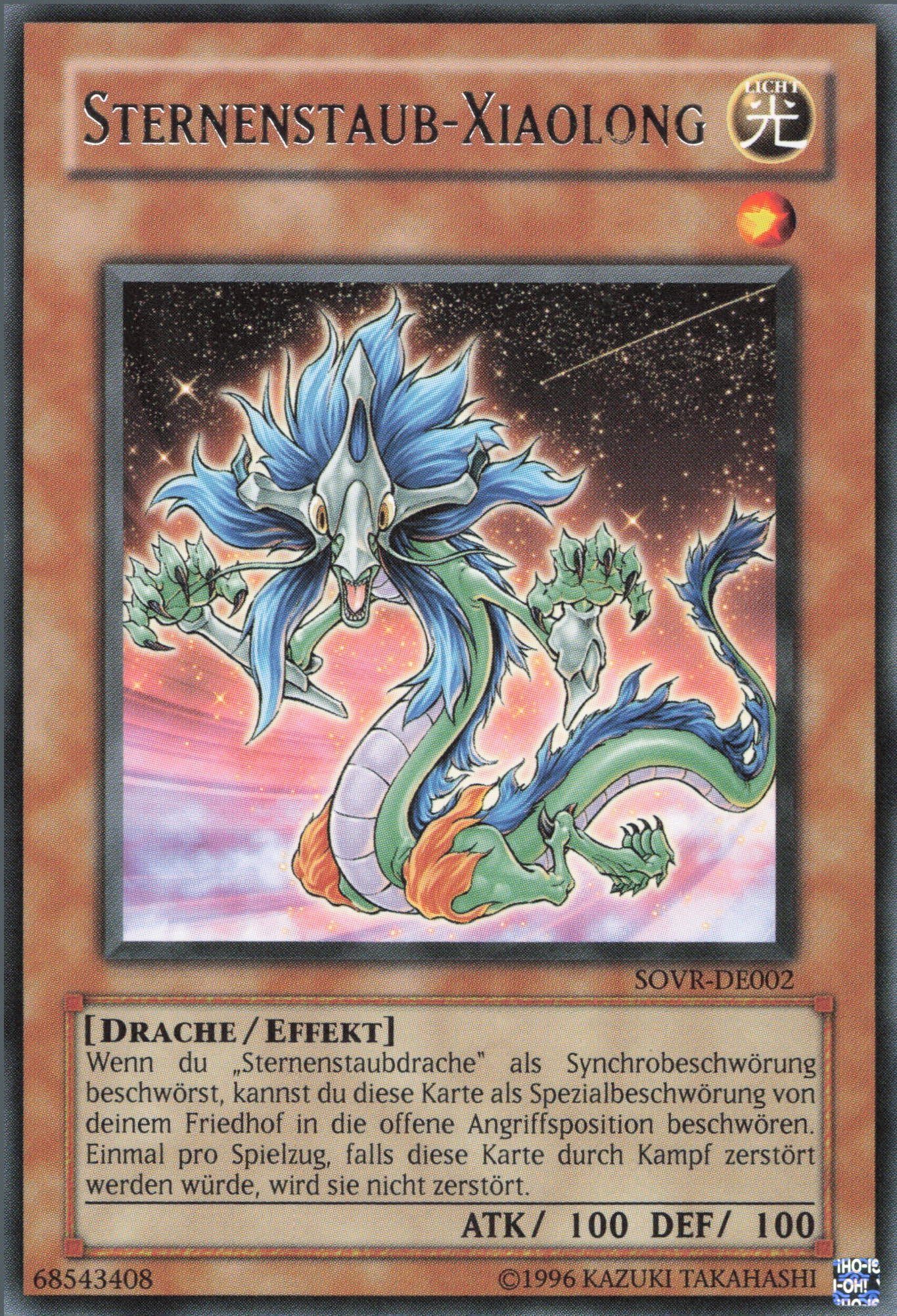 ReCollectibles Sammelkarte YuGiOh Karte Sternenstaub-Xiaolong deutsch, Yu-Gi-Oh! Karte SOVR ...