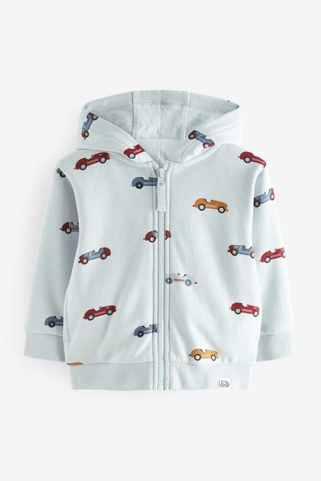 Next Kapuzensweatjacke Jersey Kapuzenjacke Mit Durchgehendem Print 1 Tlg