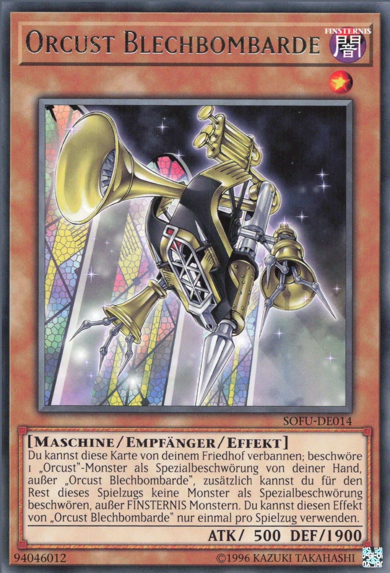 Recollectibles Sammelkarte Yugioh Karte Orcust Blechbombarde Deutsch