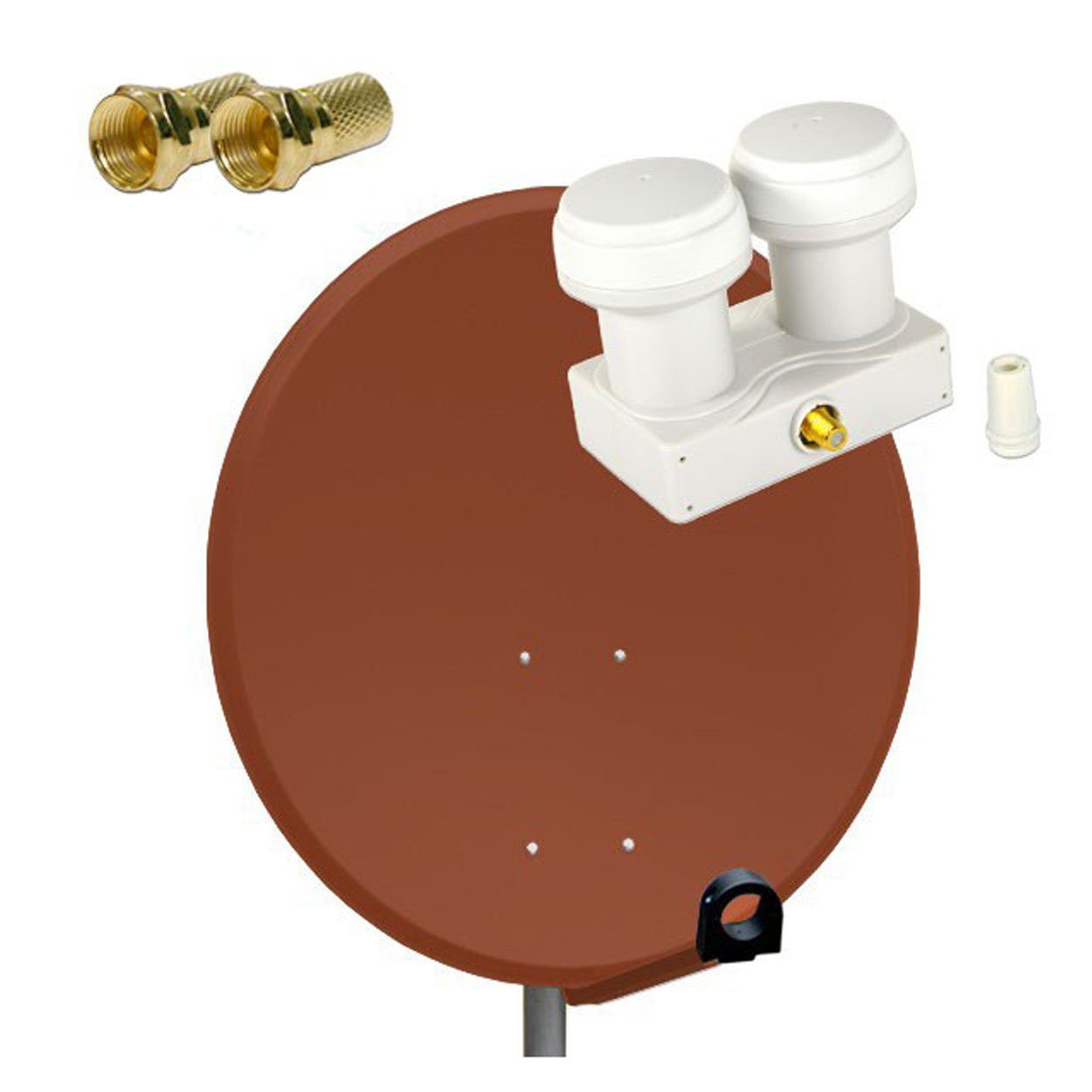 PremiumX SAT Anlage 80cm Antenne Aluminium Single Monoblock WE F ...