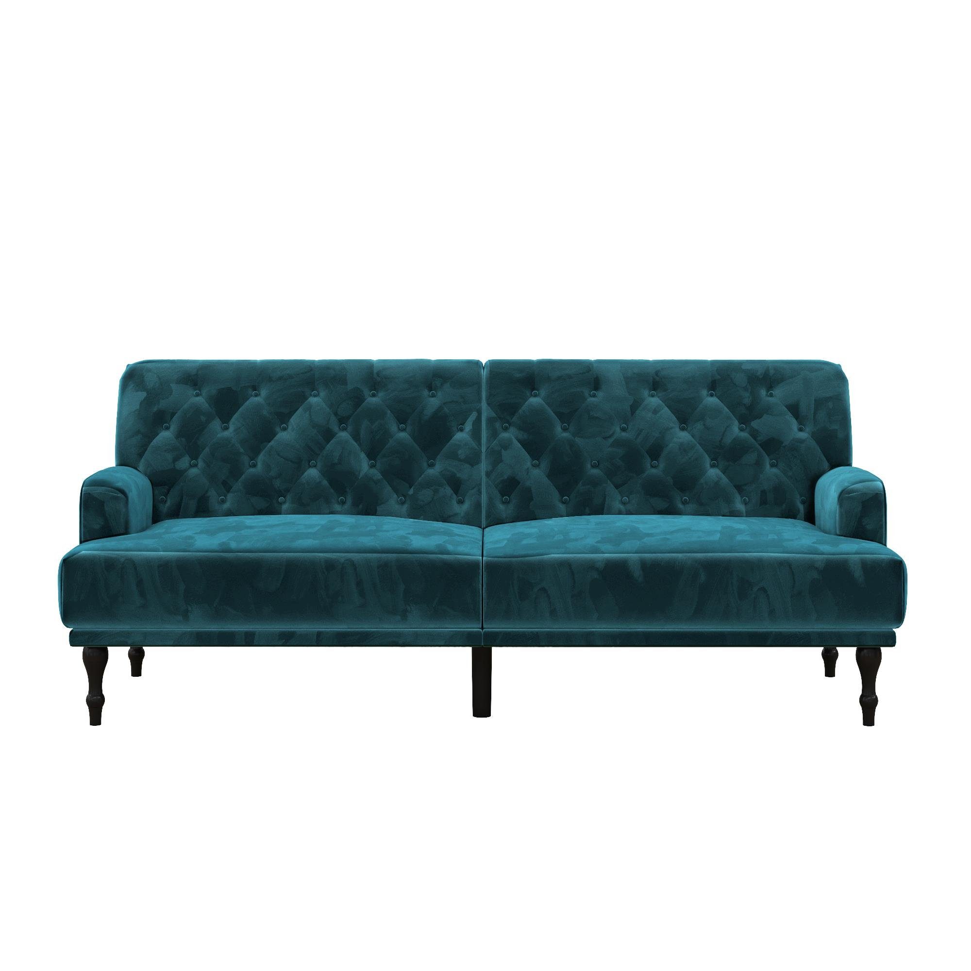 loft24 Schlafsofa »Ruby«, mit Relaxfunktion, Bezug in Samtoptik ...