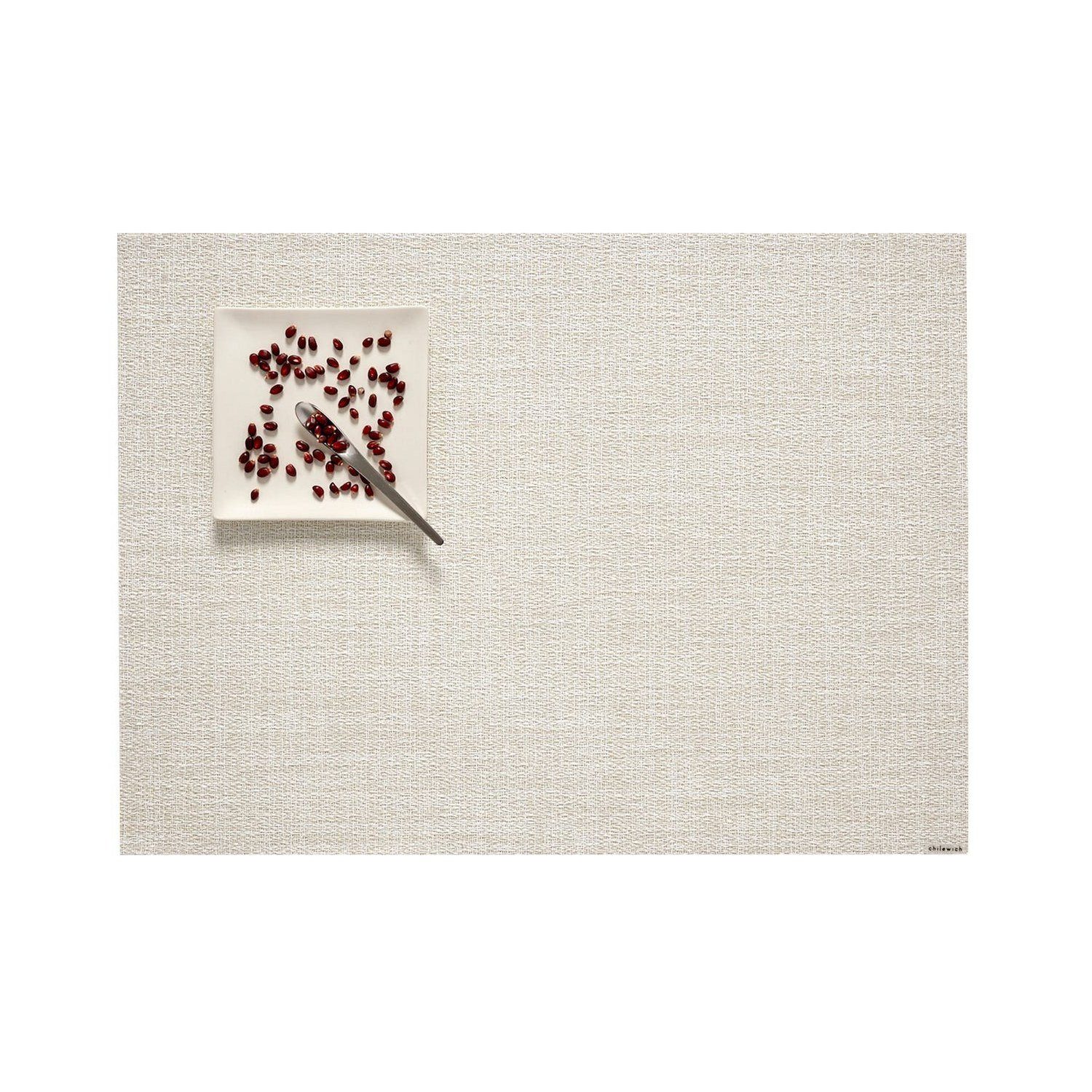 Chilewich Platzset Boucle Rectangle Marshmallow, (1-St), hochwertiges Tischset aus gewebtem ...